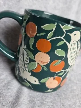 Opalhouse | Kitchen | Opalhouse Green Stoneware Wild And Free Bird Mug ...